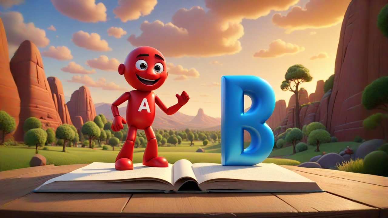 Four Little Letters Jump on the Page | Alphabet Song for Kids | ABC ...