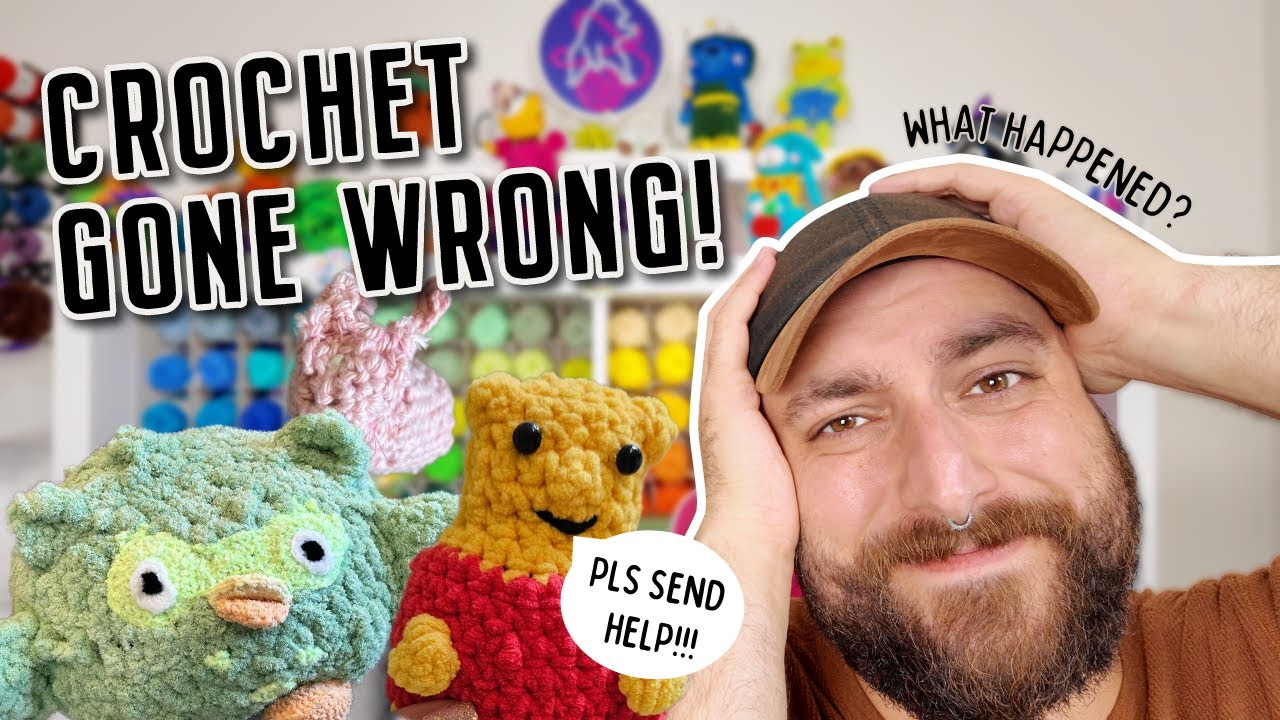 Reacting to your FAILED CROCHET projects on Reddit!!! - YouTube
