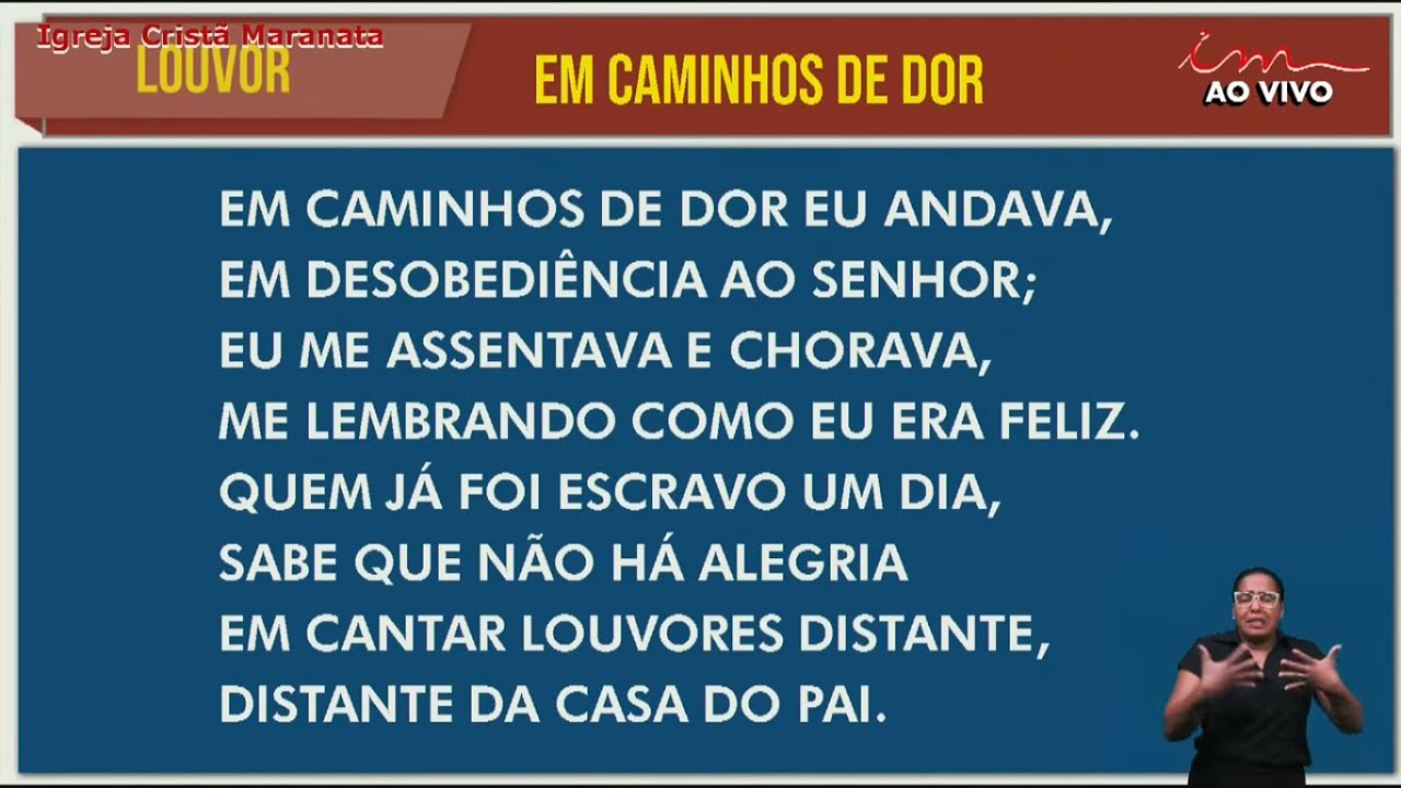 Em Caminhos De Dor Icm Letra - RETOEDU