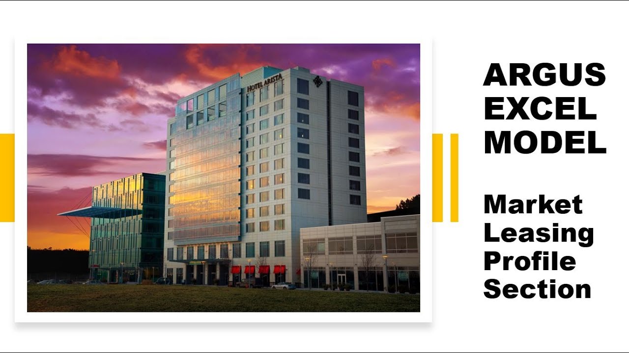 7 - ARGUS Excel Model - Market Leasing Profile Section - Real Estate ...