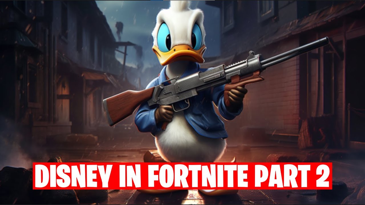 Disney characters in Fortnite Part 2 | Created with AI 🐭🏰 - YouTube