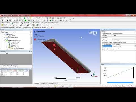 Analysis Of Airplane Wing using Ansys workbench - YouTube