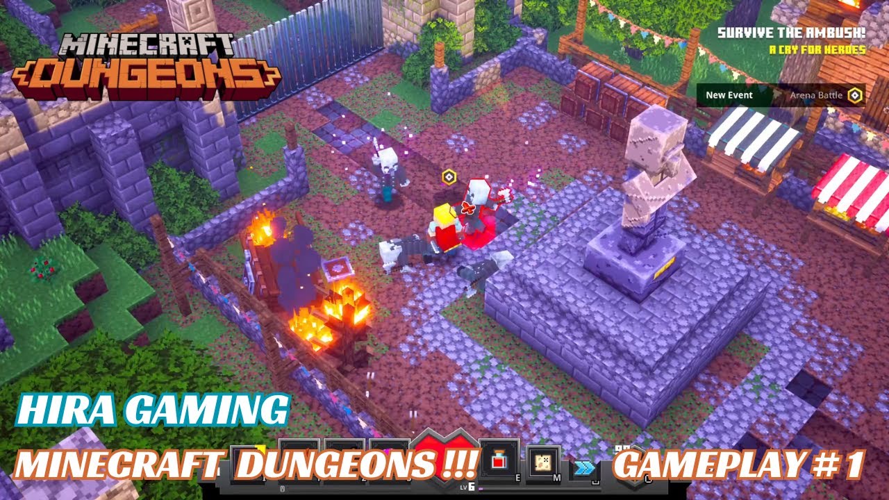 NEW MINECRAFT GAME | Minecraft Dungeons | Walkthrough MineCraft ...