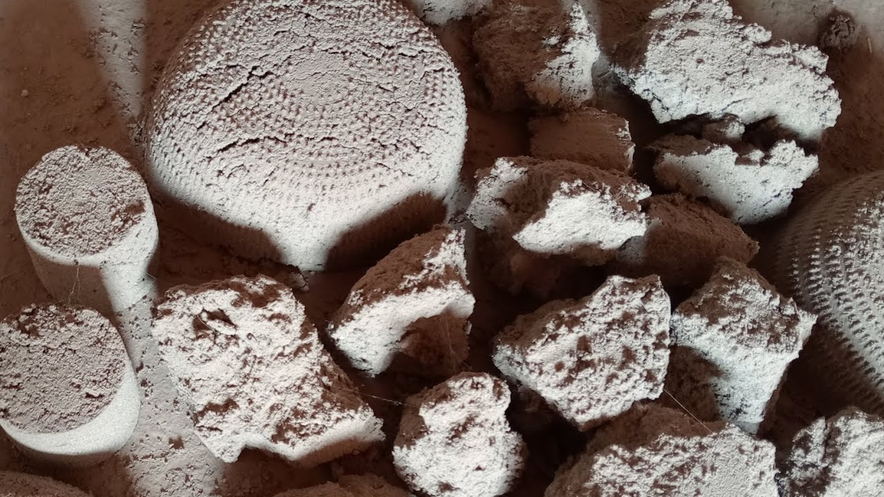 Masterpiece crumbling of grainy sand mudd texture crumbling dry and wet ...