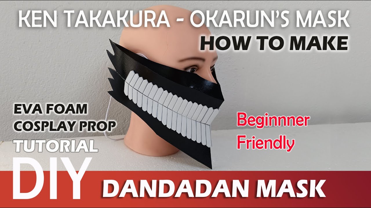 Dandadan Okarun Mask Tutorial - How to make Ken takakura Turbo Granny ...