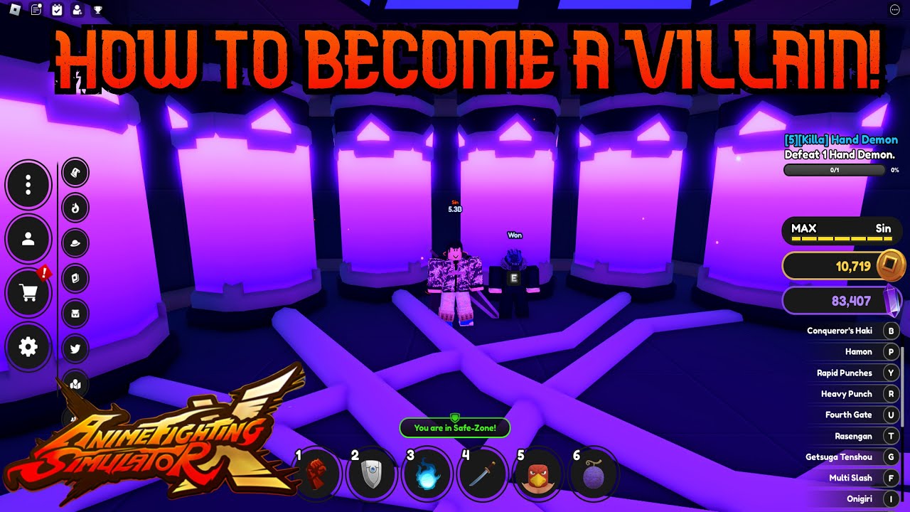 HOW to BECOME A VILLAIN in ANIME FIGHTING SIMULATOR X!! | Anime ...