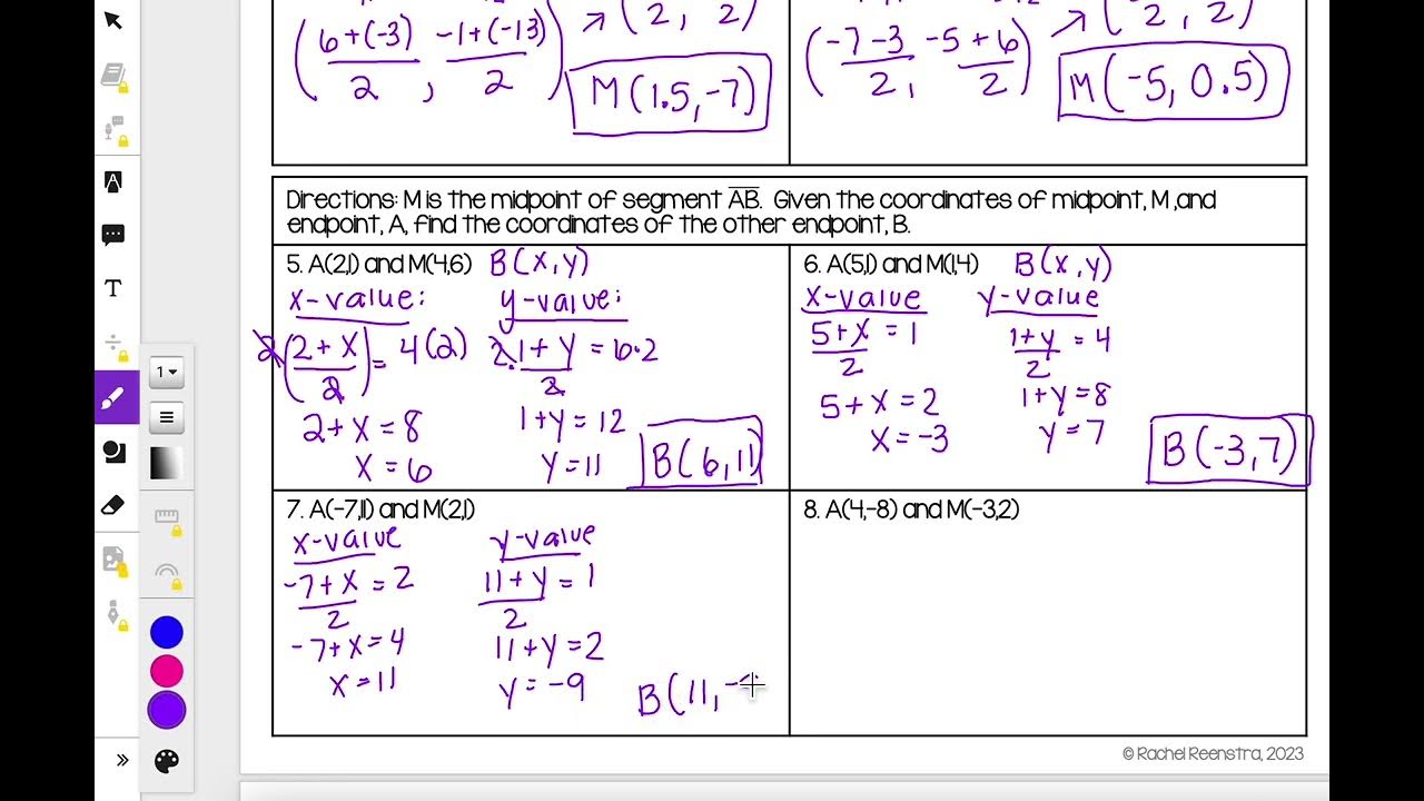 Midpoint & Distance Formula - Video Lesson - YouTube