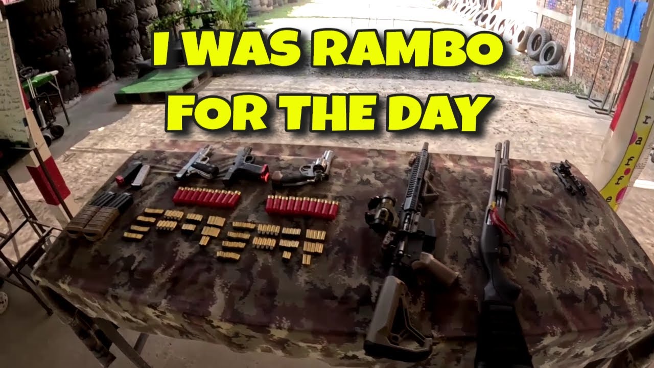 Thai Army Turned Me Into Rambo Pump Action Shotgun - YouTube