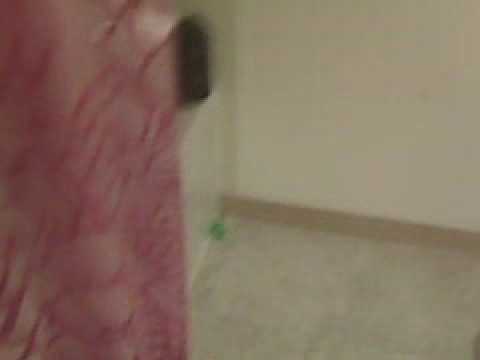 little kid gets scared in bathroom