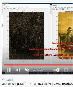 ANCIENT IMAGE RESTORATION USING MATLAB - YouTube