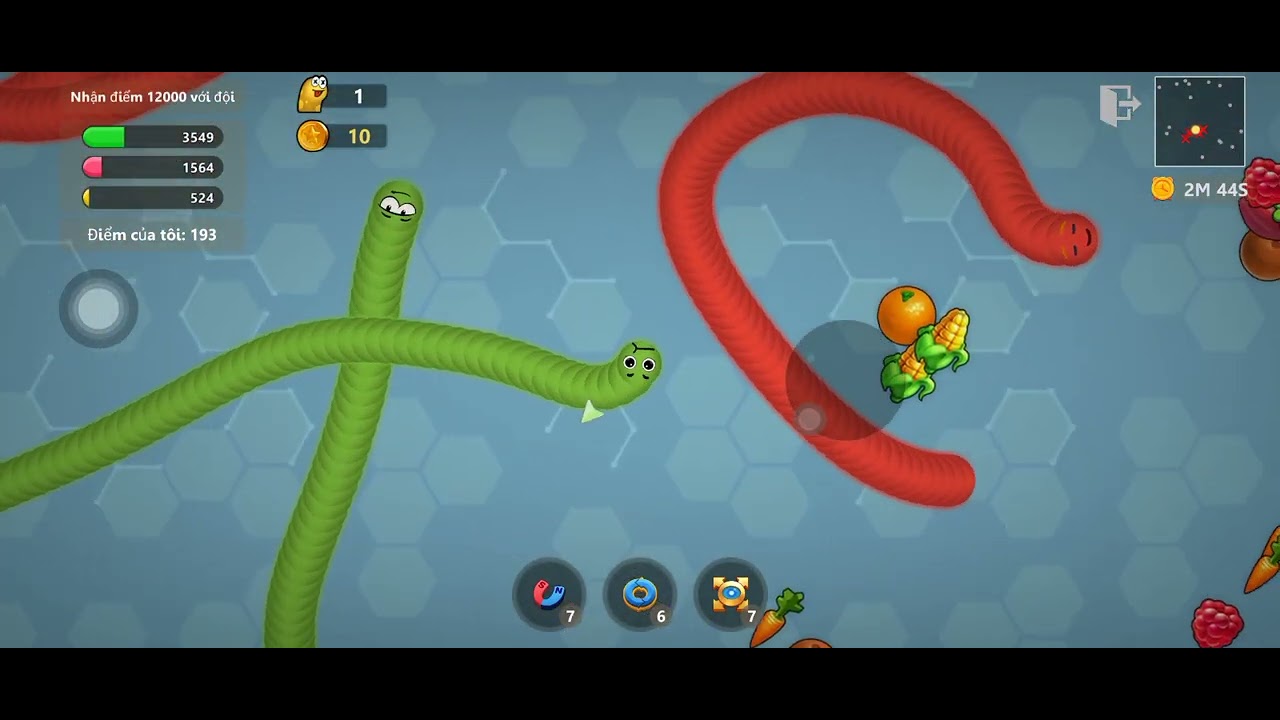 Snake IO Tập 4 - Chế đôi chơi đồng đội tiếp sức không bao giờ thắng ...