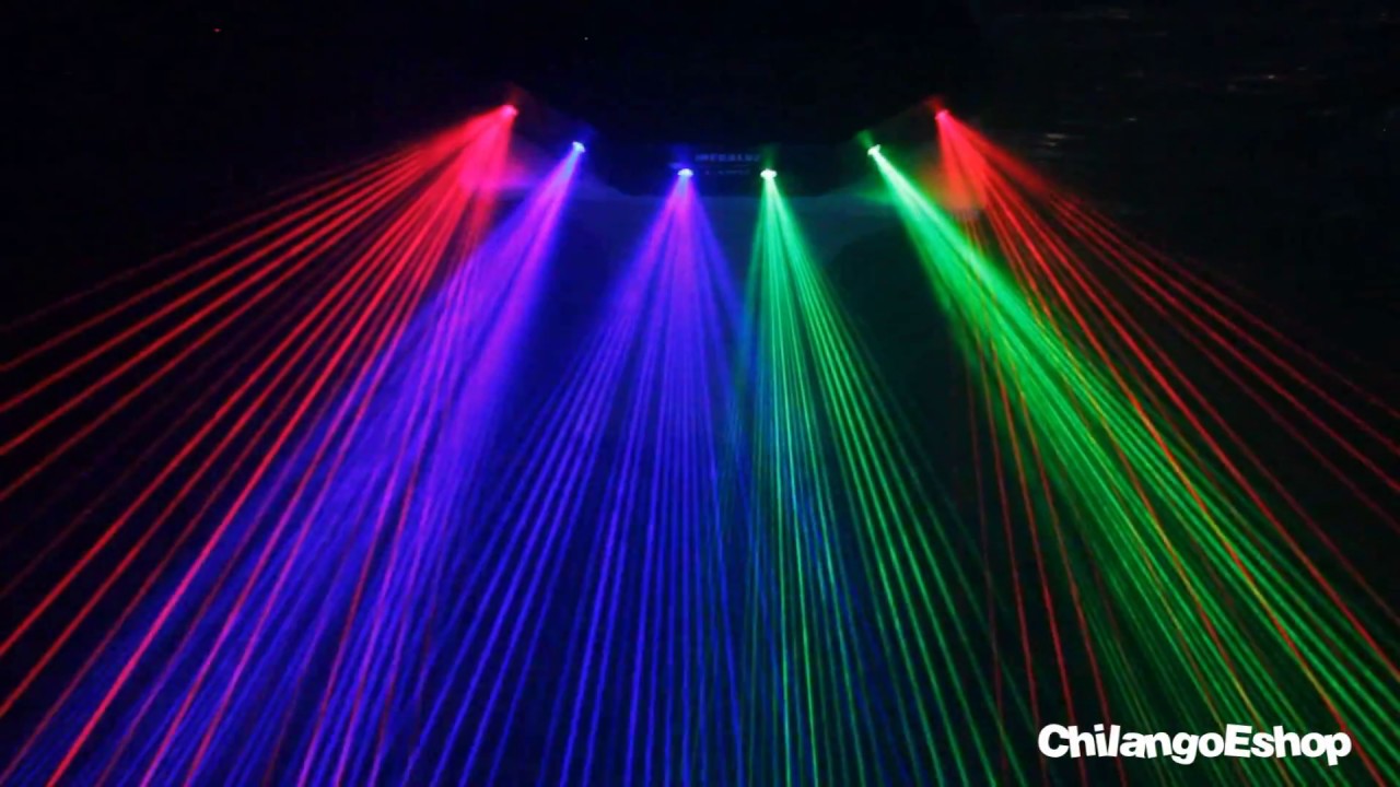 6 EYES LASER RGB LAS 002 CHILANGOESHOP - YouTube