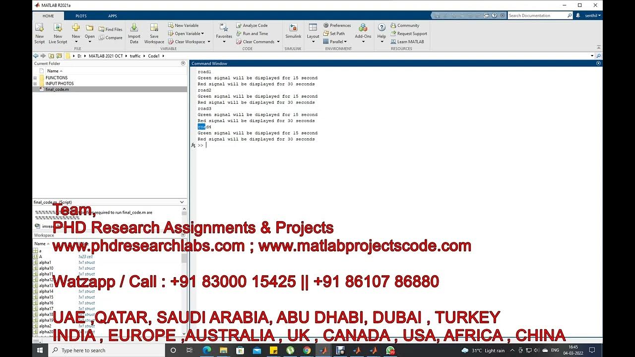 Smart traffic light control using Image processing || Smart Traffic ...
