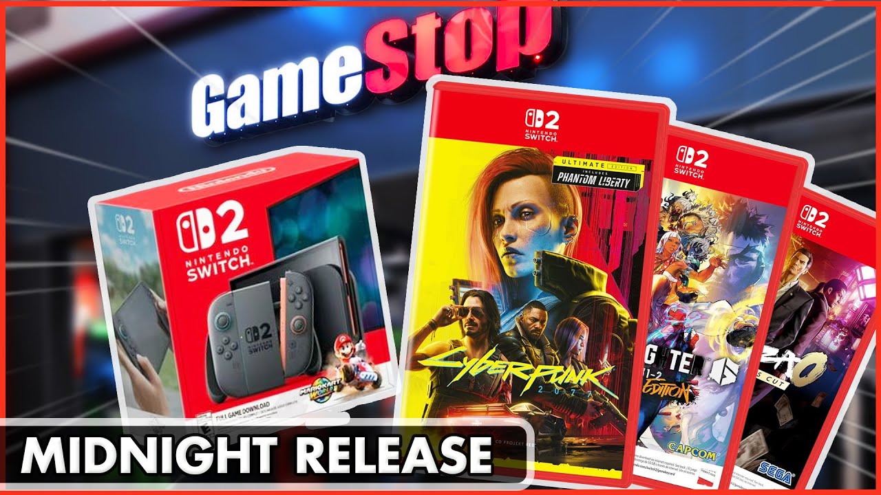 My Switch 2 Gamestop Midnight Experience... - YouTube
