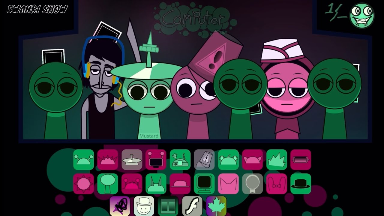 Sprunki Mustard (SPRUNKSTARD) All Character Crazy Mix - YouTube