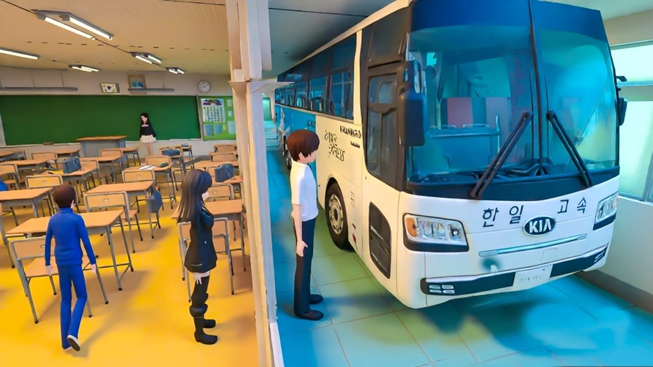 Bus Inside School Classroom! 😲 | 3D Driving Class 2 Android Gameplay ...