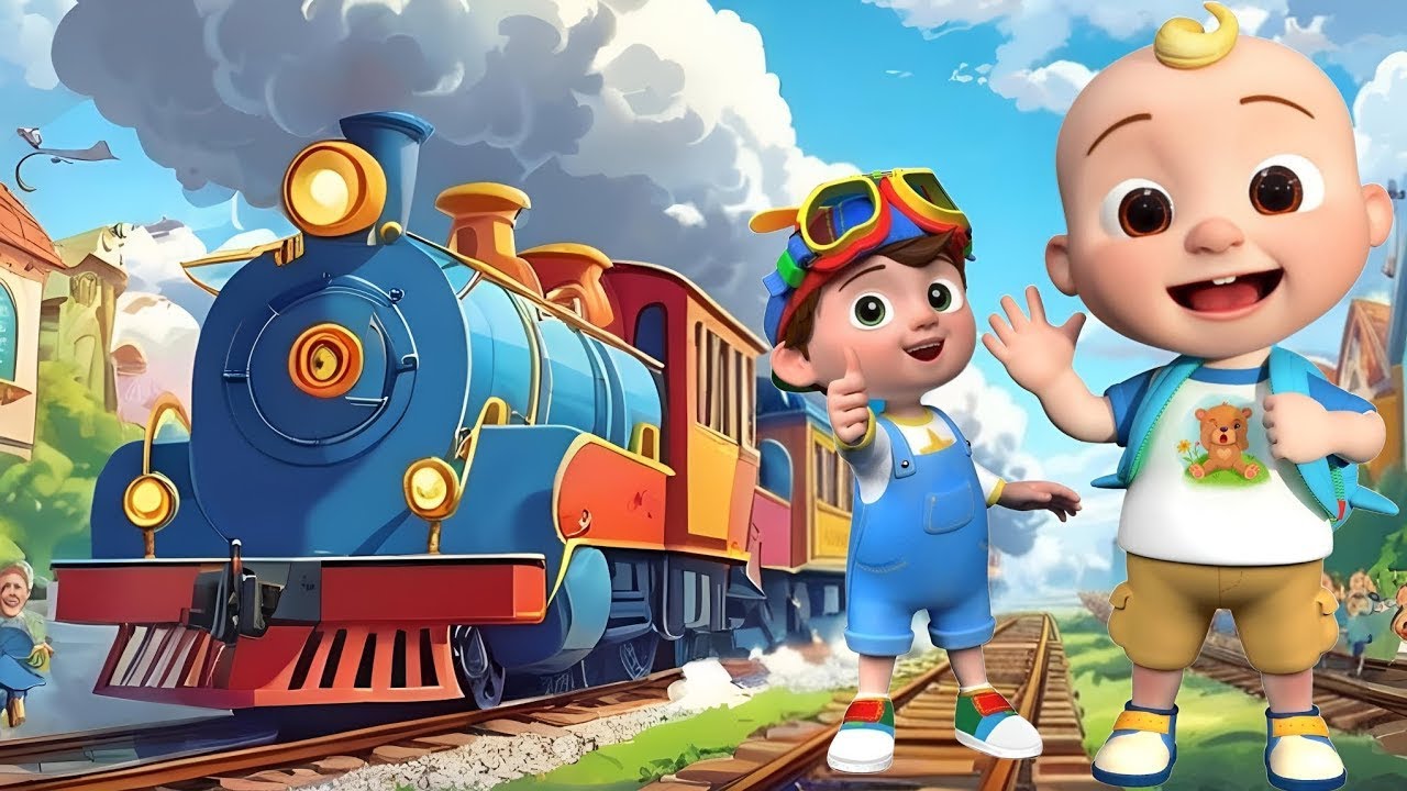 Puff a Train in the Town | Nursery Rhymes & Kids Songs - YouTube