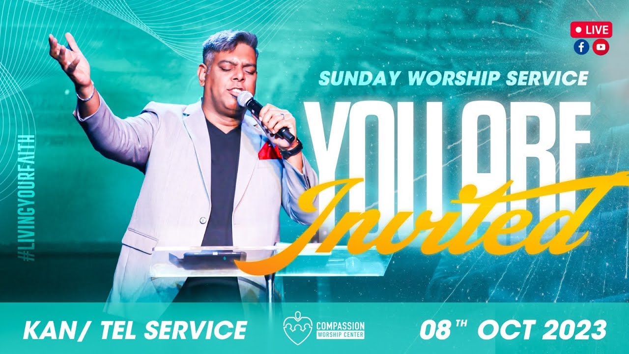 ONLINE SUNDAY WORSHIP SERVICE l TELUGU l KANADA l 08-10-2023 l CWC TV ...