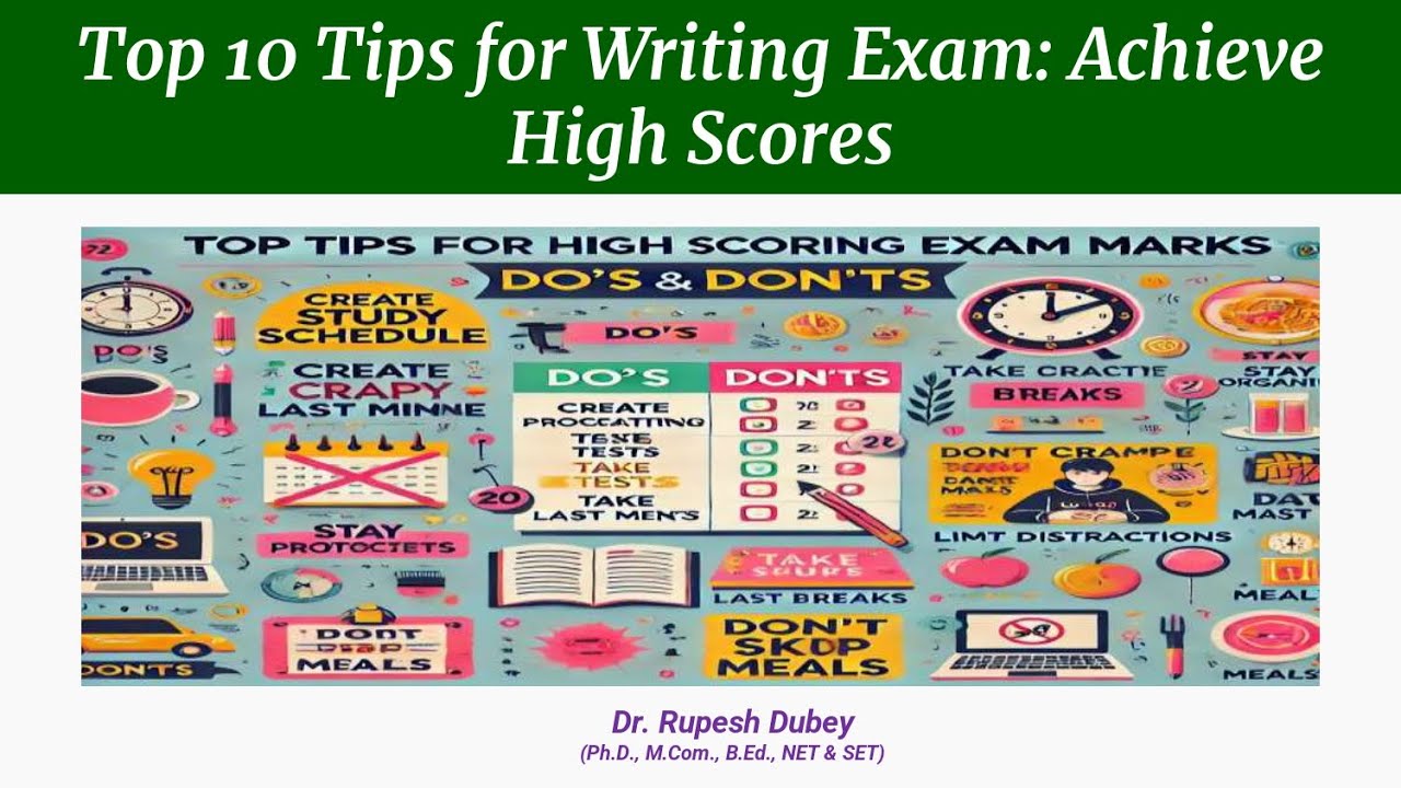 Top 10 Tips for High Scoring Exam Marks | Do's and Don'ts | Paper ...