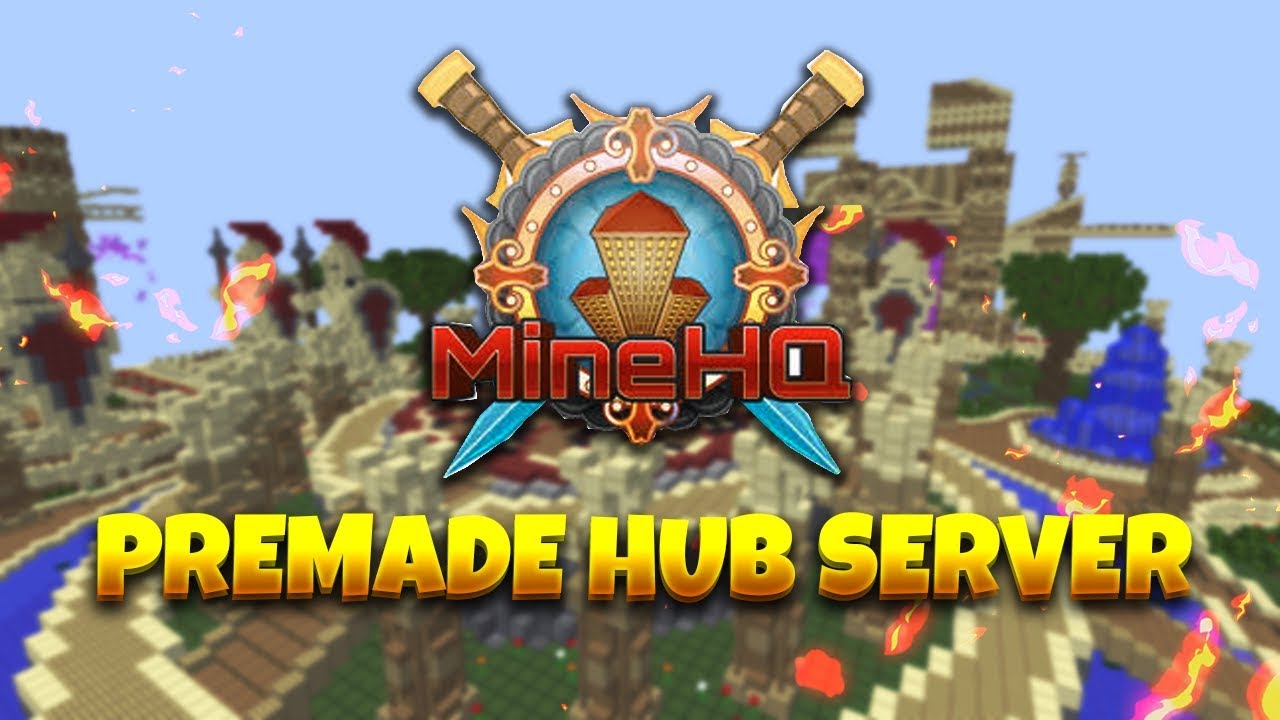 MINEHQ.COM PREMADE HUB SERVER (REAL PLUGINS & RARE MAP) | ONLY 7$ - YouTube
