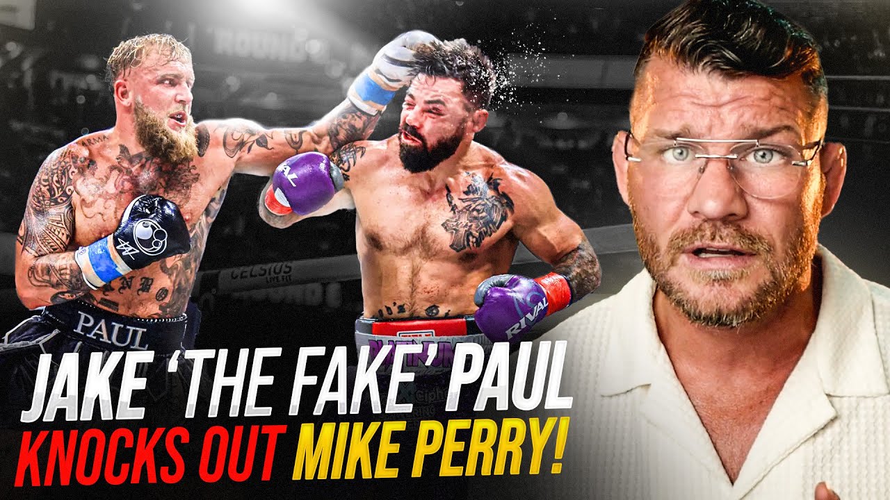 BISPING reacts: Jake 'THE FAKE' Paul KNOCKS OUT Mike Perry!? - YouTube