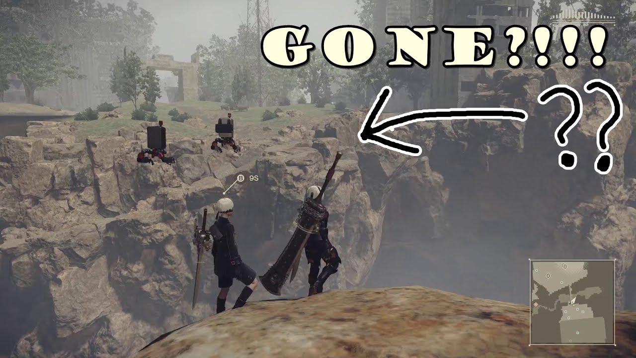 NieR Automata Missing Bridge Glitch - YouTube