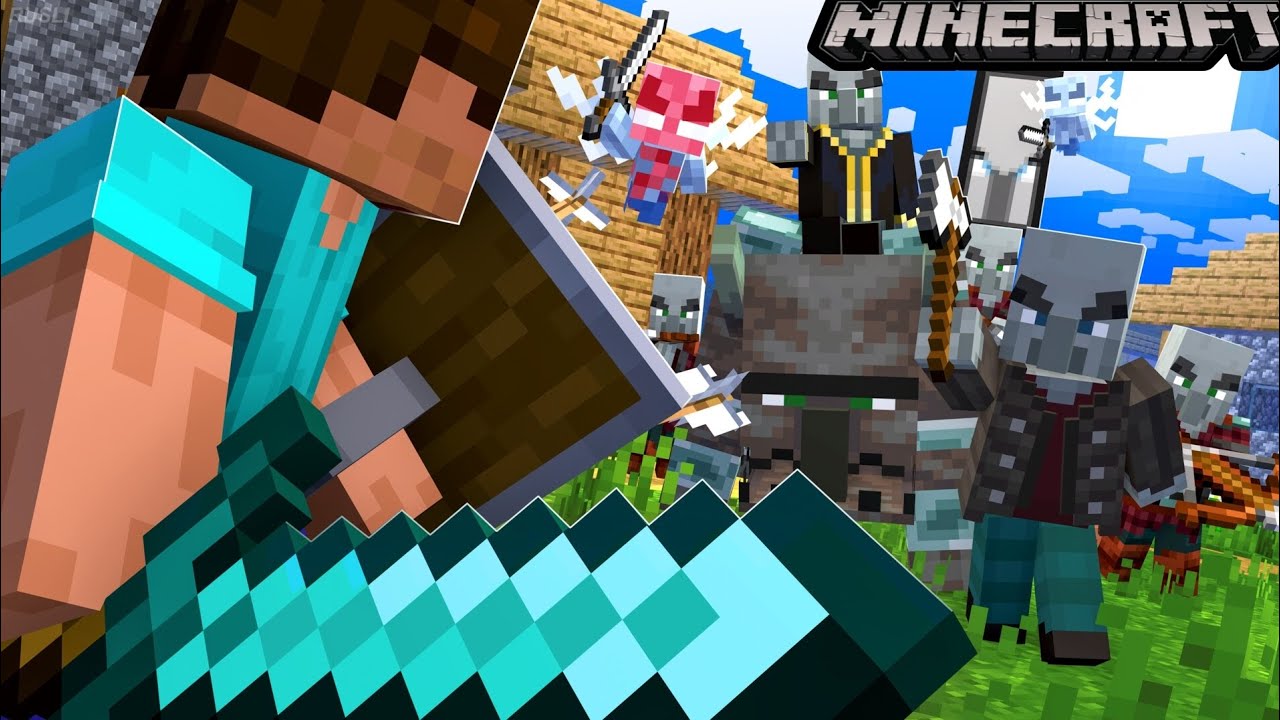 I Start a Raid in Minecraft / Minecraft Survival Series / Minecraft ...