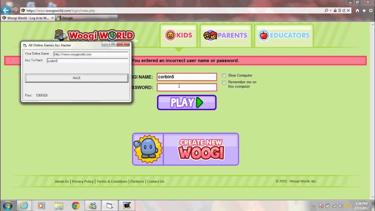 how to hack woogiworld accounts - YouTube