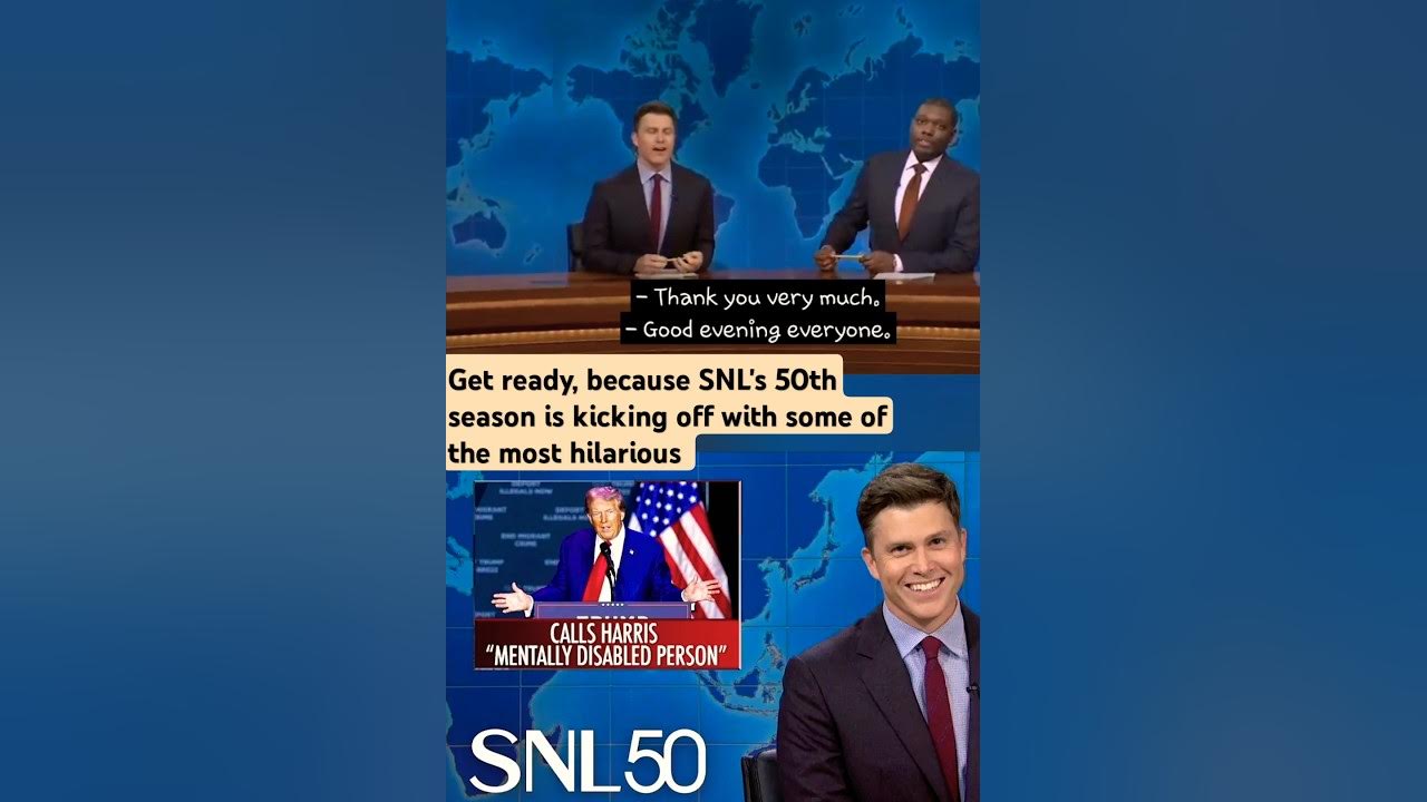 SNL Weekend Update: Trump Insults Kamala Harris, SNL 50th Season Begins - YouTube