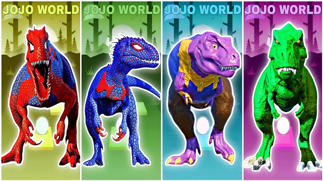 🦕JurassicWorld Dinosaur Spider Man 🆚Super T Rex 🆚Dinosaur SuperHero 🆚 ...