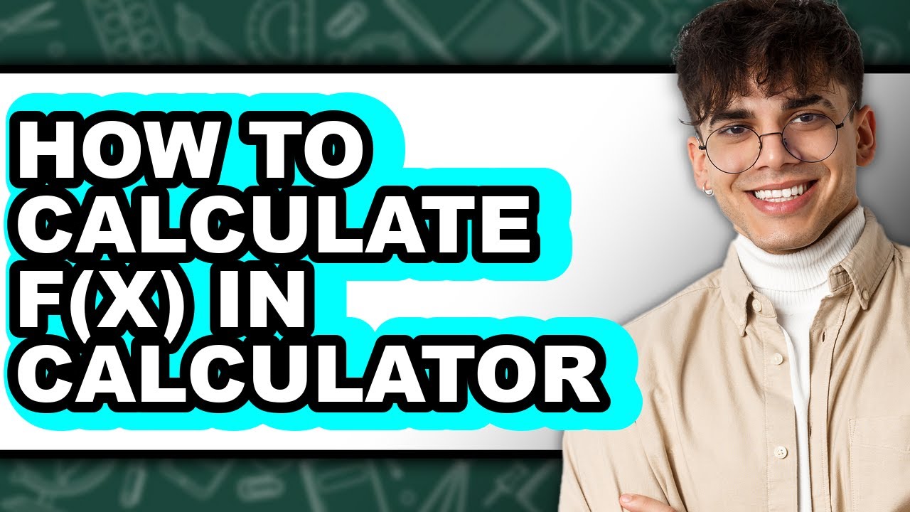How to Calculate F(x) in Calculator (only Way) - YouTube