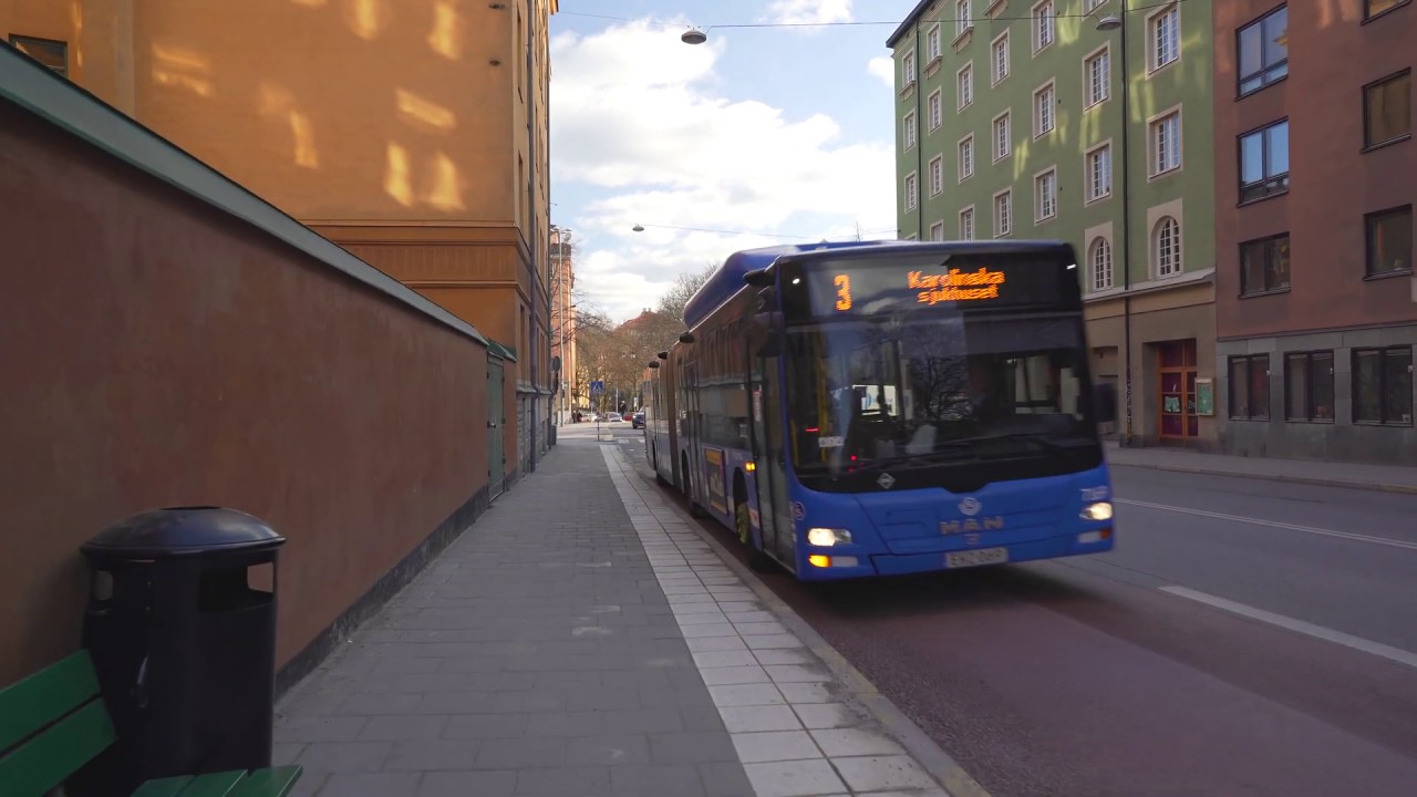 Sweden, Stockholm, bus 3 ride from Gotlandsgatan to Fleminggatan - YouTube