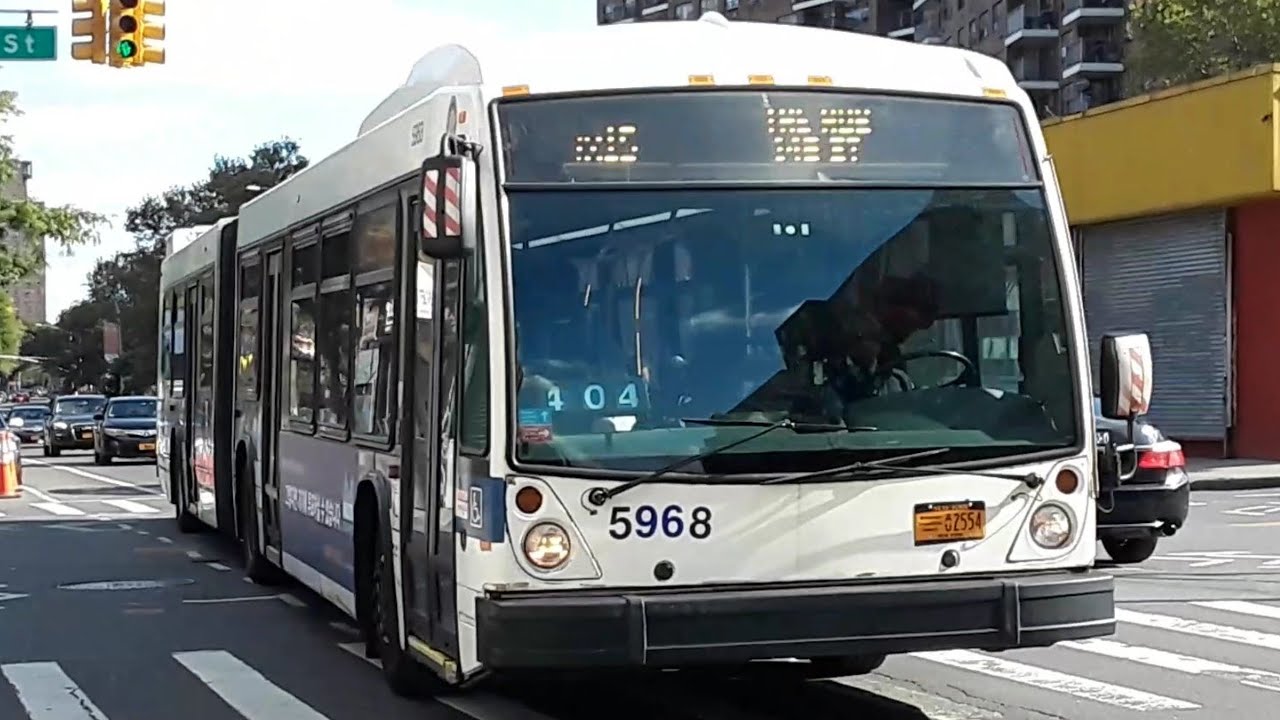 MTA: 2012 NovaBus LFSA Articulated Low Floor [5968] Bx15 bus - YouTube