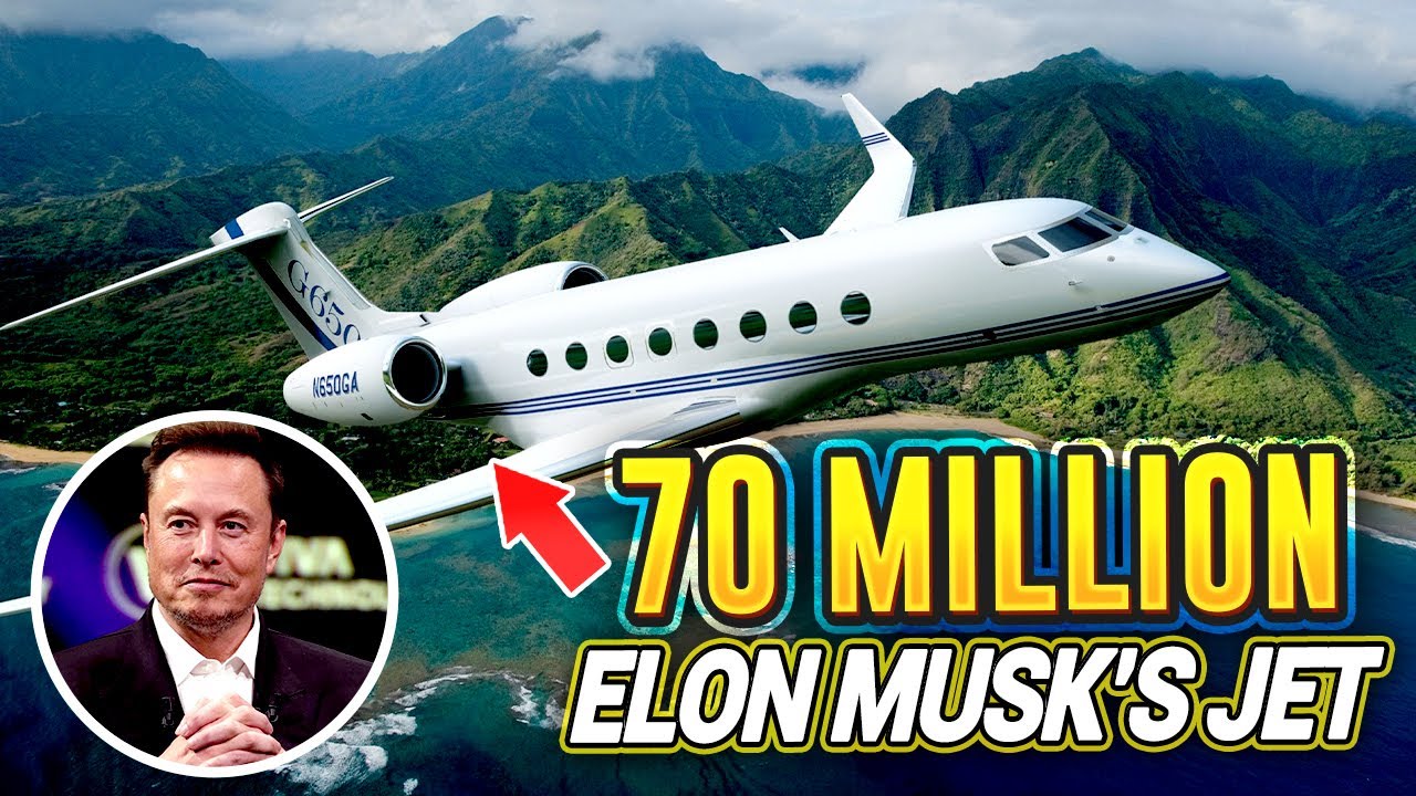 Inside Elon Musk's 70 Million Massive Private Jet - YouTube