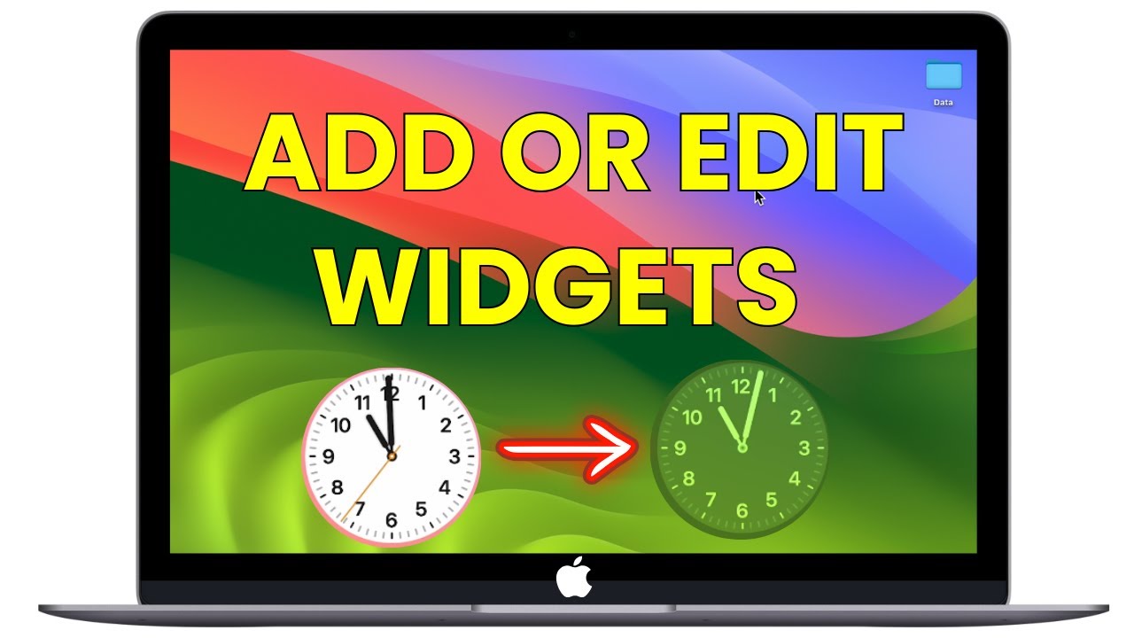 Edit or Add Widget to MacBook - How to Customize Widgets on Mac ...