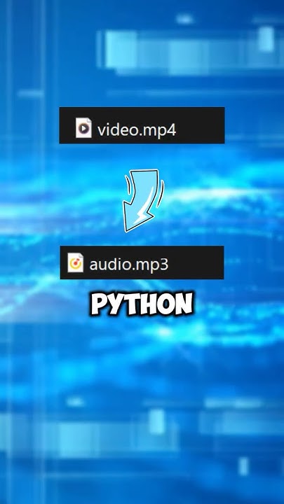 mp4 в mp3 на python | Как конвертировать mp4 в mp3 #python #programming #mp3 #coding #mp4 - YouTube