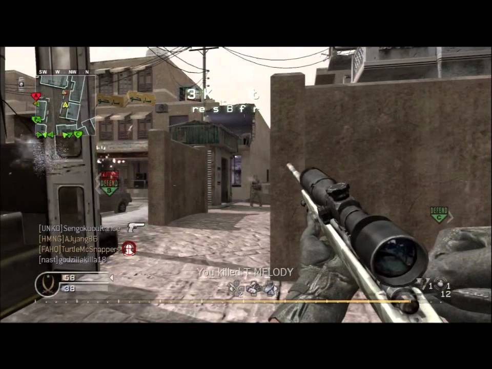 Sick Cod4 100% Accuracy Sniping Rampage - YouTube