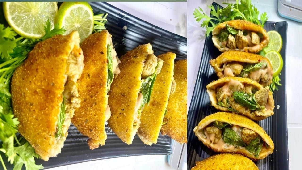 Chicken bread pocket recipe|| Bread pockets recipe || - YouTube