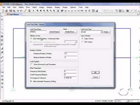 SAP2000 04 Mass and Modal Analysis Watch & Learn YouTube - YouTube