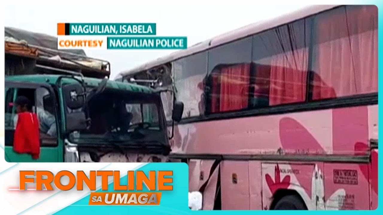 Walo, sugatan nang bumangga ang bus sa dalawang truck | Frontline Sa ...