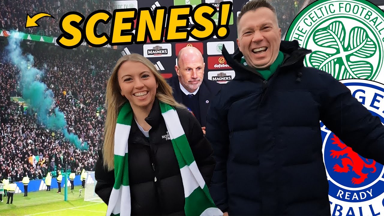 💥 CRAZY CELTIC CELEBRATIONS v RANGERS... - YouTube