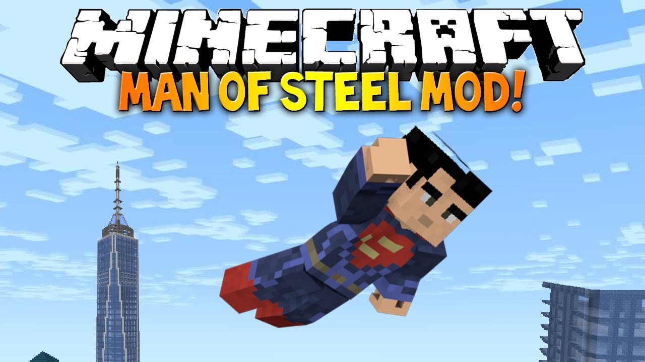 Minecraft: SUPERMAN MOD! - The Man of Steel in Minecraft! - YouTube