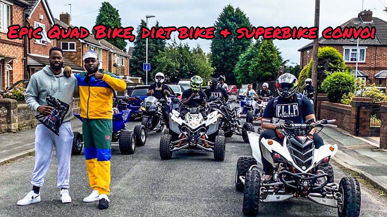 Epic Quad Bike Convoy ATV Flip Delivery Day | Raptor 700r X 450r X ...