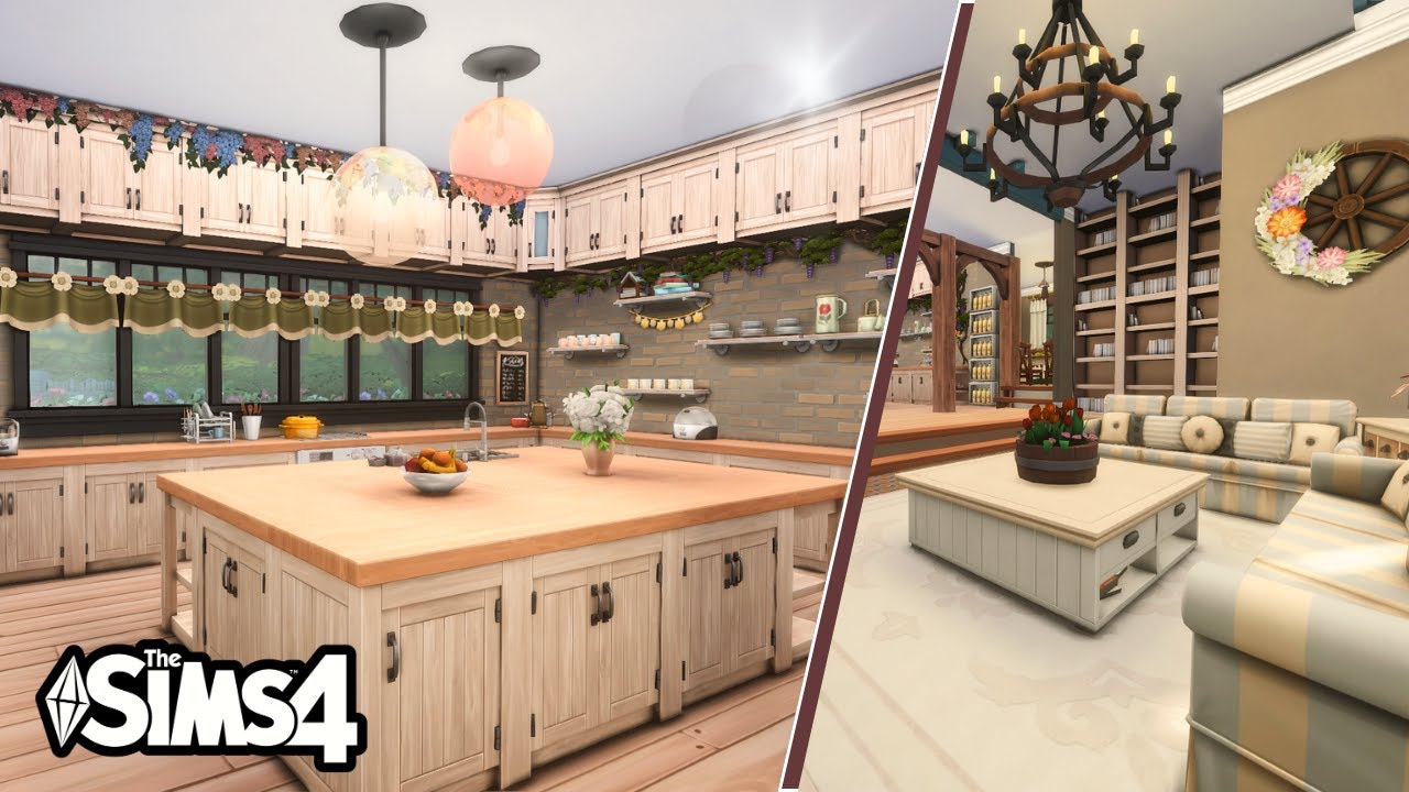 Chef's Dream Culinary Cottage | Sims 4 Speed Build [No CC] - YouTube