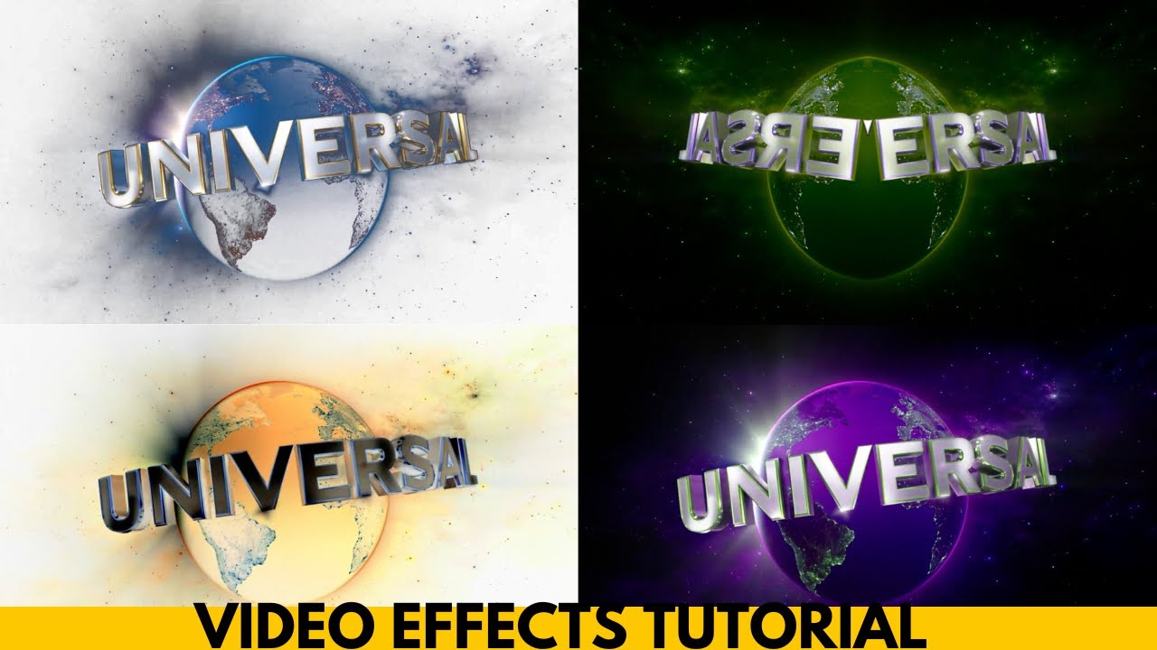 (VIDEO TUTORIAL) UNIVERSAL STUDIOS Intro IN DIFFERENT Effects PART 1 ...