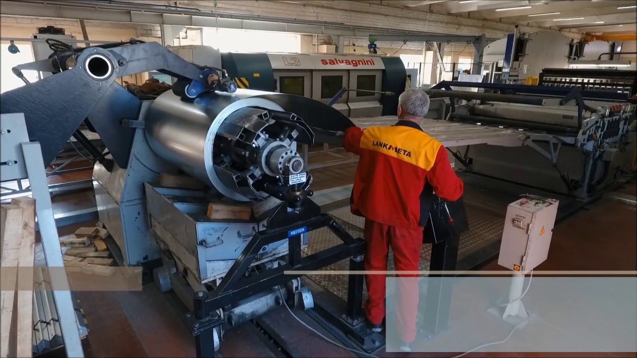 LANKMETA - Production of cold formed steel profiles - YouTube