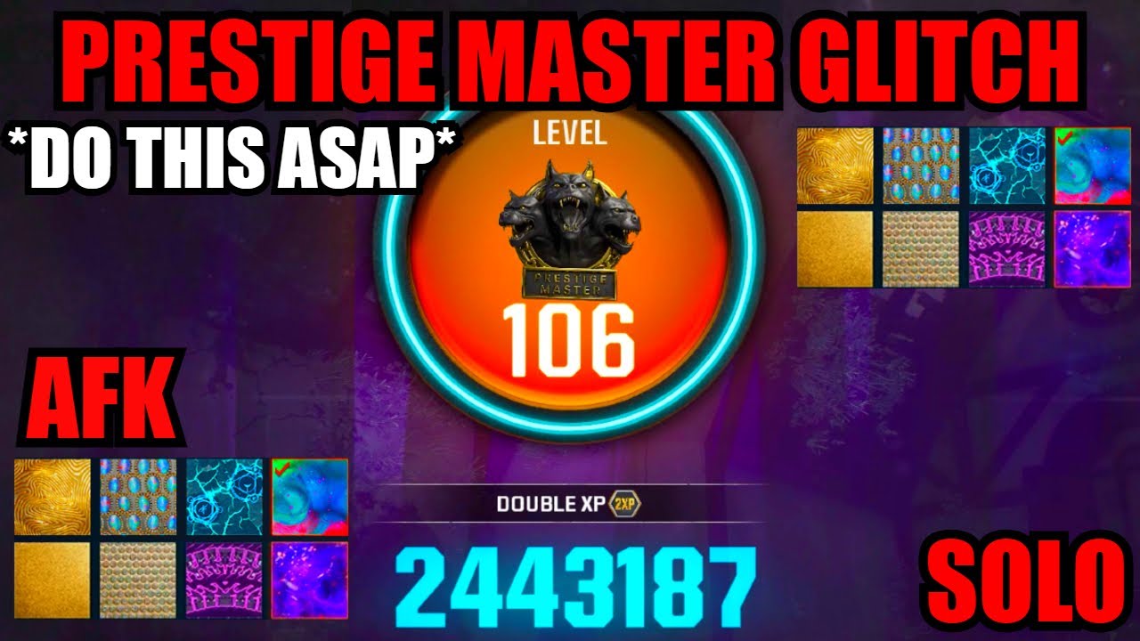 *NEW* SOLO AFK PRESTIGE MASTER GLITCH BO6! CAMO/INFINITE XP GLITCH! BO6 GLITCHES! BO6 ZOMBIE ...