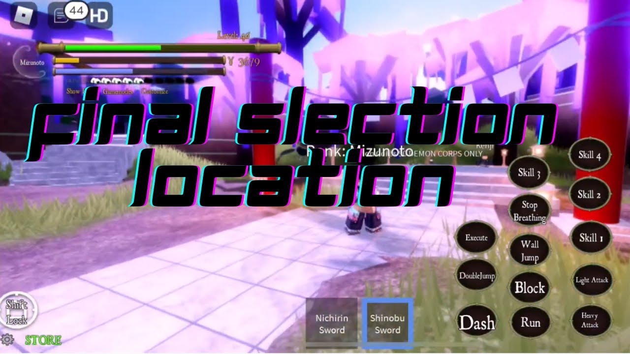 Final Selection Location | Demon Slayer RPG 2 - YouTube