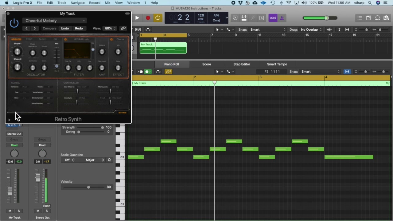Programming MIDI In Logic YouTube Programming MIDI In Logic YouTube