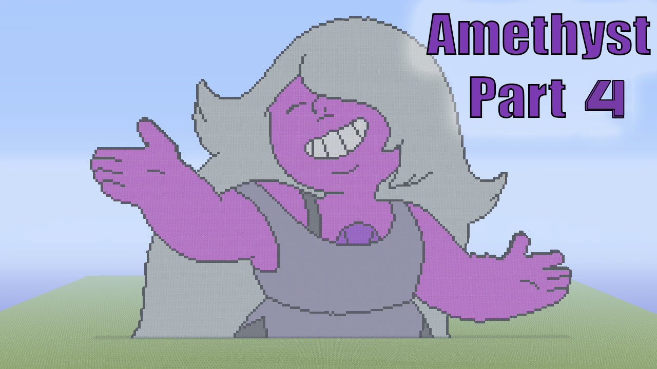 Minecraft Pixel Art Tutorial: How to make Amethyst Part 4 - YouTube